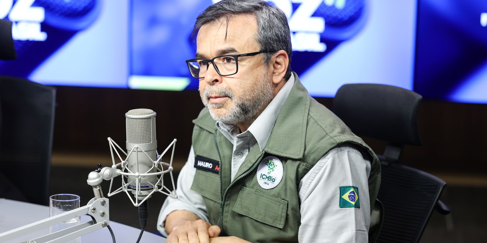 Mauro Oliveira, Pr. do Instituto Chico Mendes, na Voz do Brasil ...