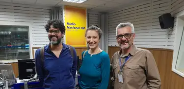 Professor de cinema Pablo Gonçalo e Raquel Gandra, curadora da mostra O Cinema de Hirokazu Kore-Eda