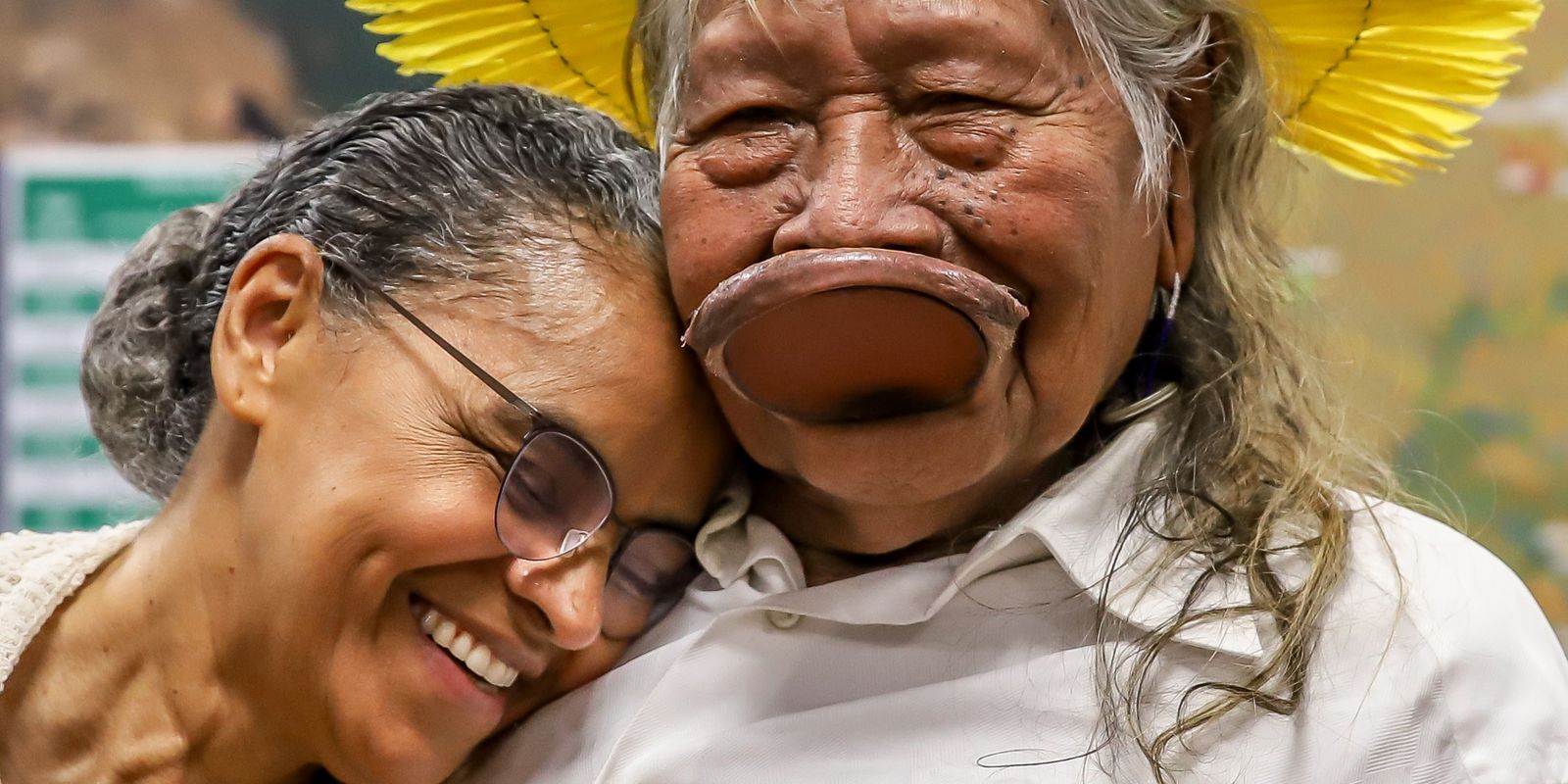 Marina Silva com o Cacique Raoni | Agência Brasil Marina Silva com o Cacique Raoni | Agência Brasil