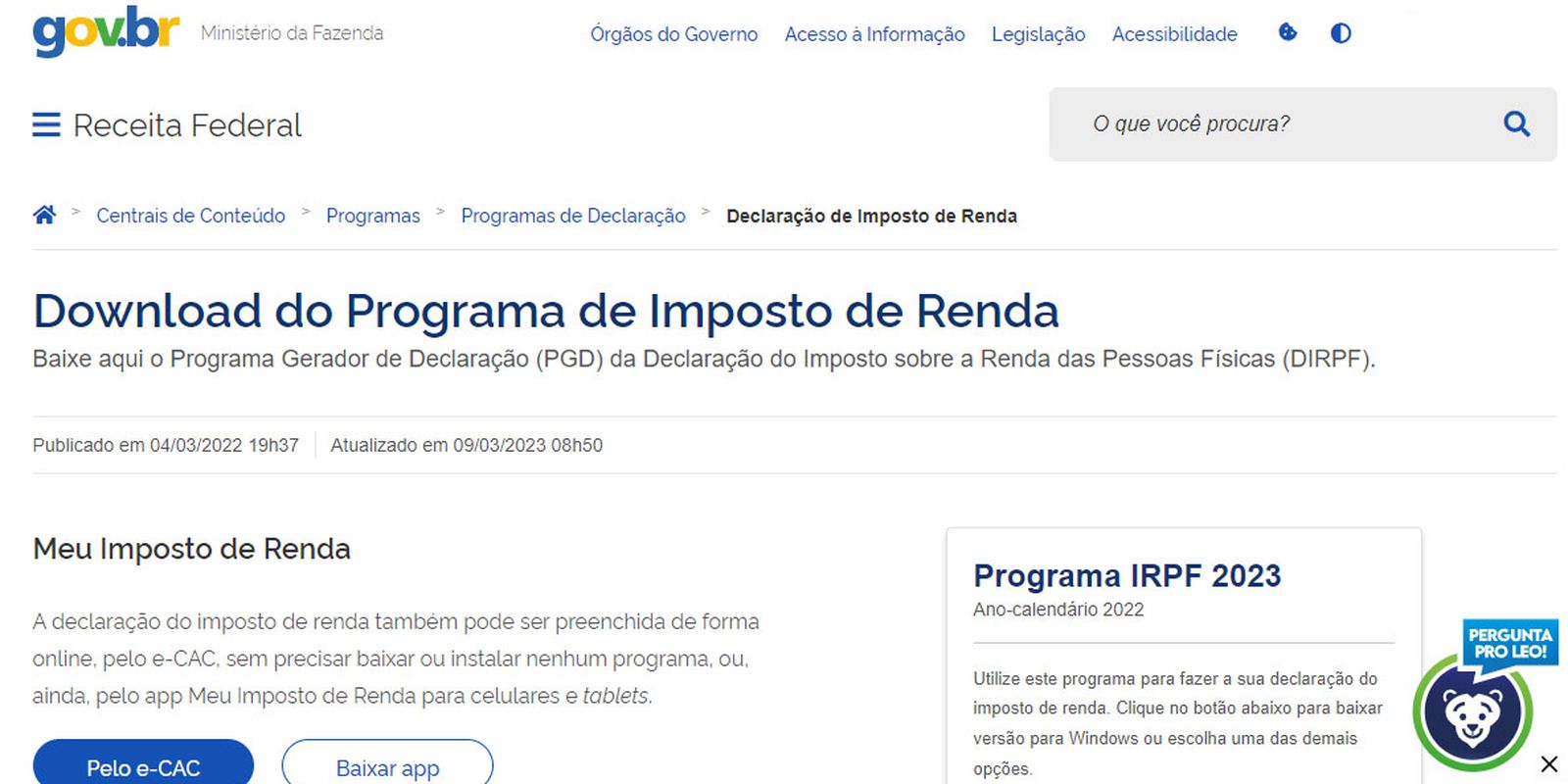 PROGRAMA IRPF 2023 | Agência Brasil