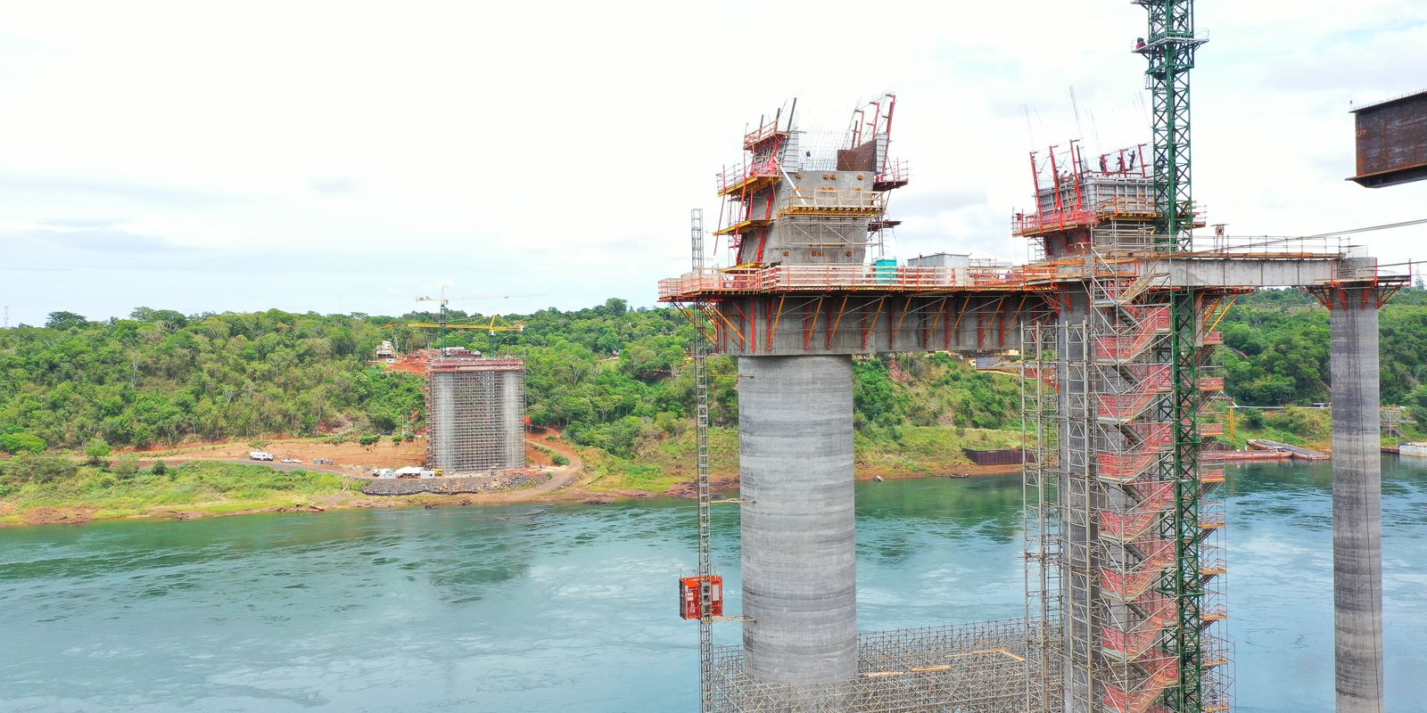 Obras da Ponte da Integração Brasil- Paraguai/Rio Paraná | Agência Brasil Obras da Ponte da Integração Brasil- Paraguai/Rio Paraná | Agência Brasil