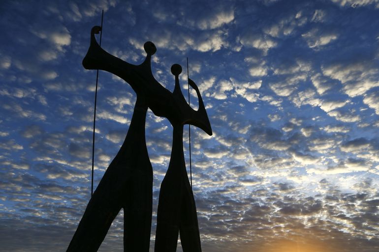 Monumento Dois Candangos/Brasília 61 Anos | Agência Brasil