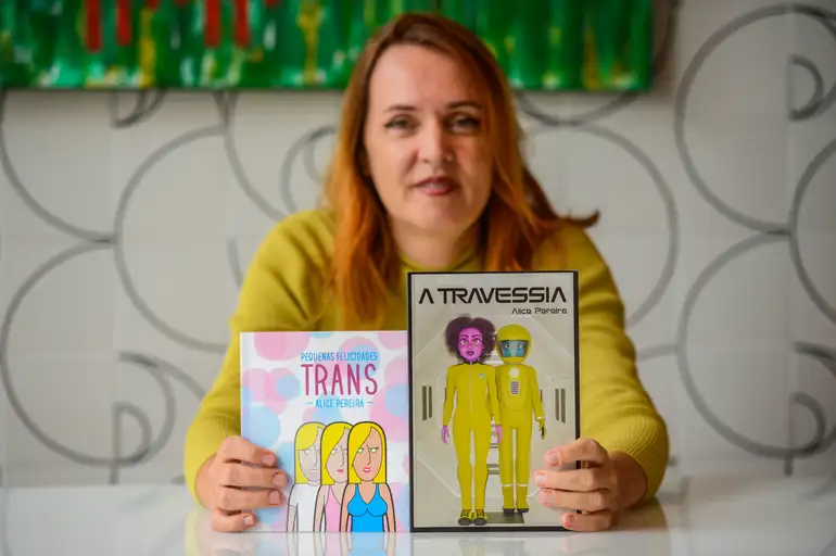A ilustradora Alice Pereira | Agência Brasil