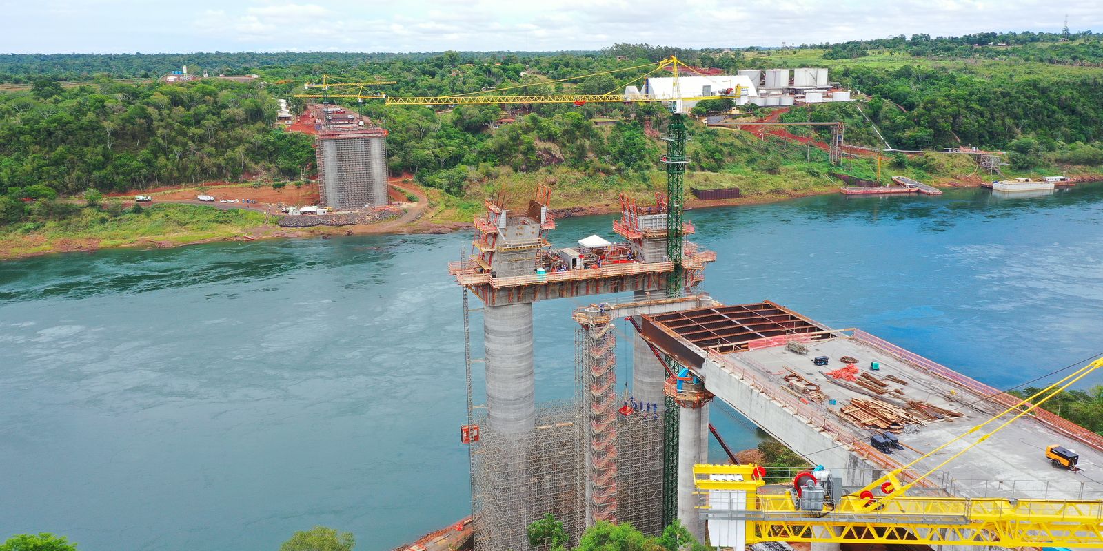 Obras da Ponte da Integração Brasil- Paraguai/Rio Paraná | Agência Brasil Obras da Ponte da Integração Brasil- Paraguai/Rio Paraná | Agência Brasil