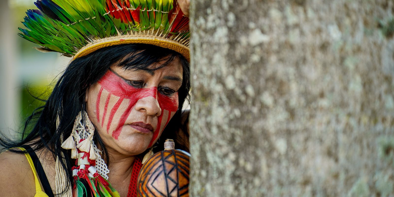 Valdelice Veron, representantes da etnia guarani-kaiowá | Agência Brasil