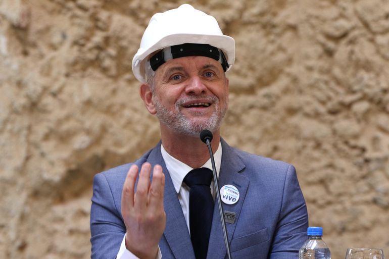 O diretor do Museu Nacional, Alexander Kellner, durante coletiva em que ...