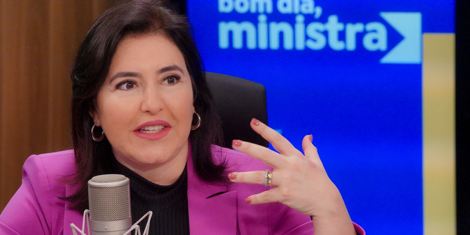 Simone Tebet no programa Bom Dia, Ministra | Agência Brasil