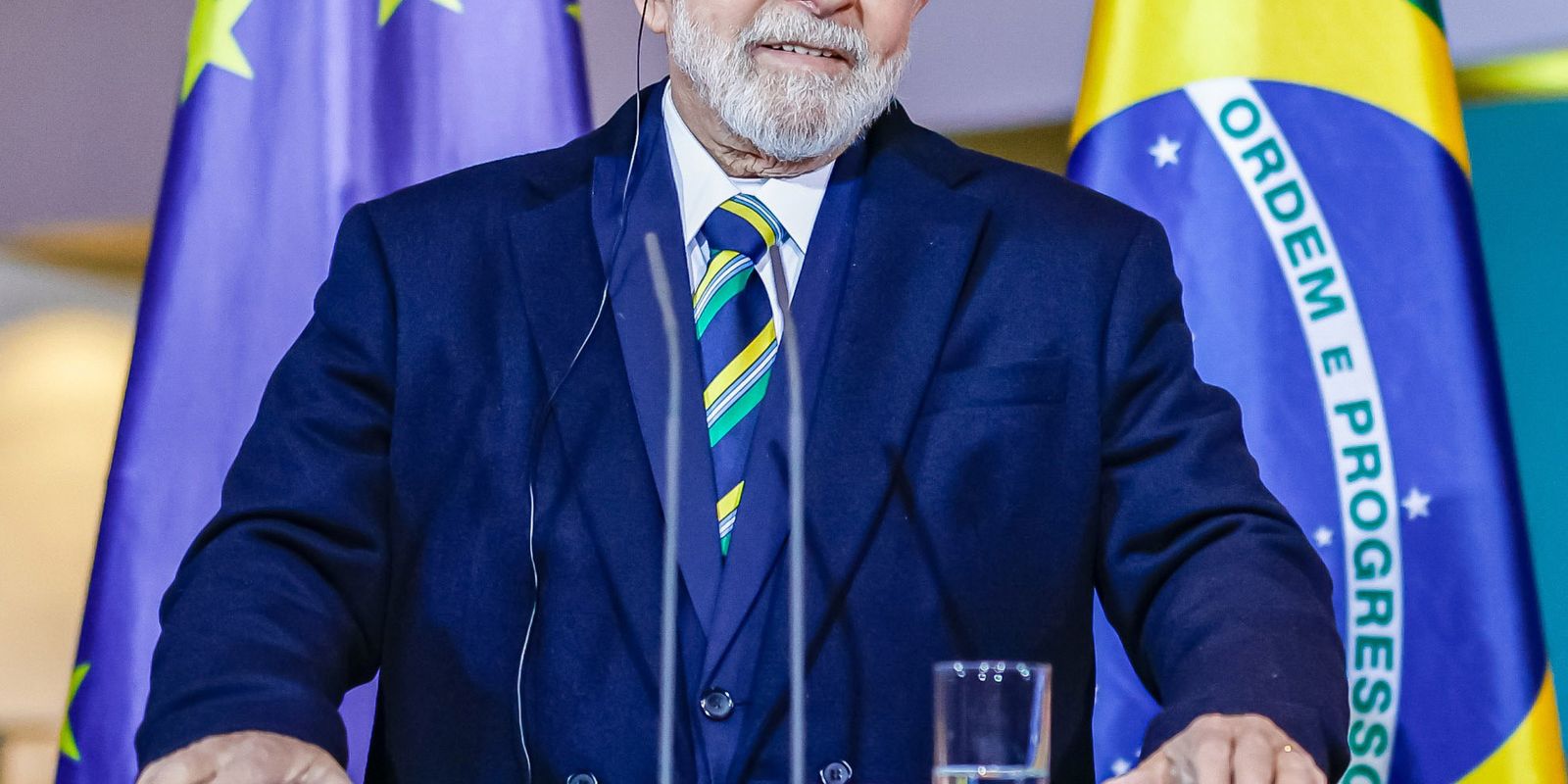 Presidente Lula e o chanceler Olaf Scholz falam com jornalistas ...