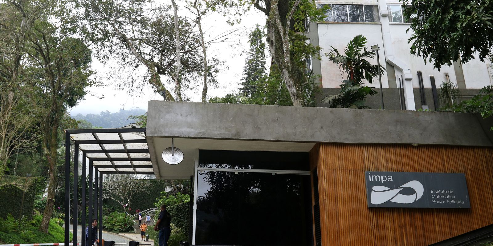 Fachada do prédio sede do Instituto de Matemática Pura e Aplicada (Impa ...