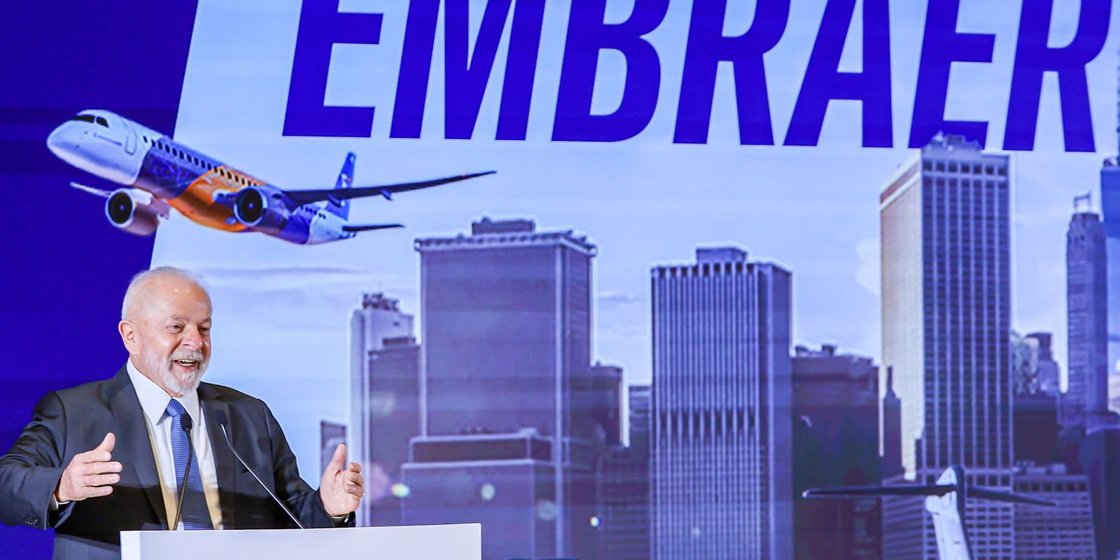 Presidente Lula discursa na abertura do Seminário Embraer | Agência Brasil