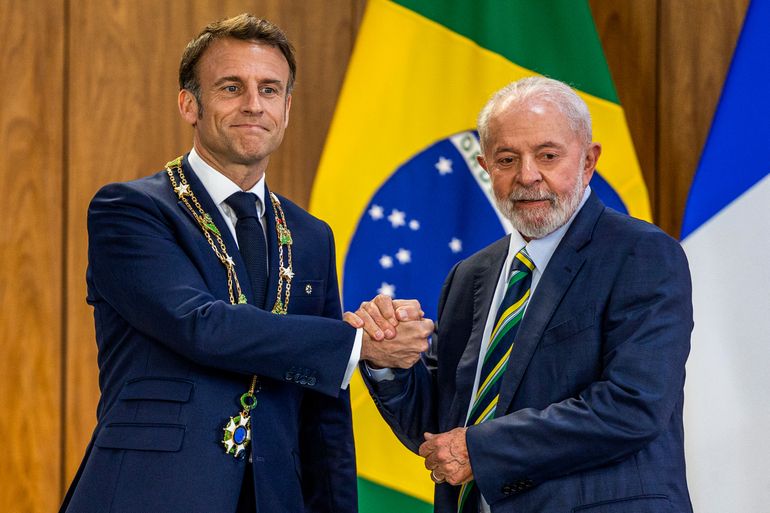 Lula recebe Macron | Agência Brasil