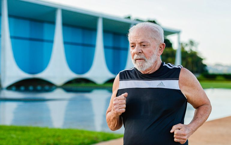 Lula faz tividade fisica no Palácio da Alvorada | Agência Brasil