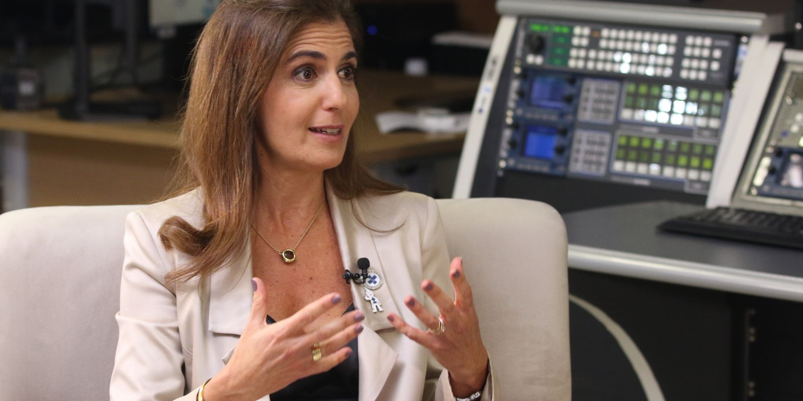 A Secretária Ana Estela Haddad, no programa Brasil em Pauta da ...