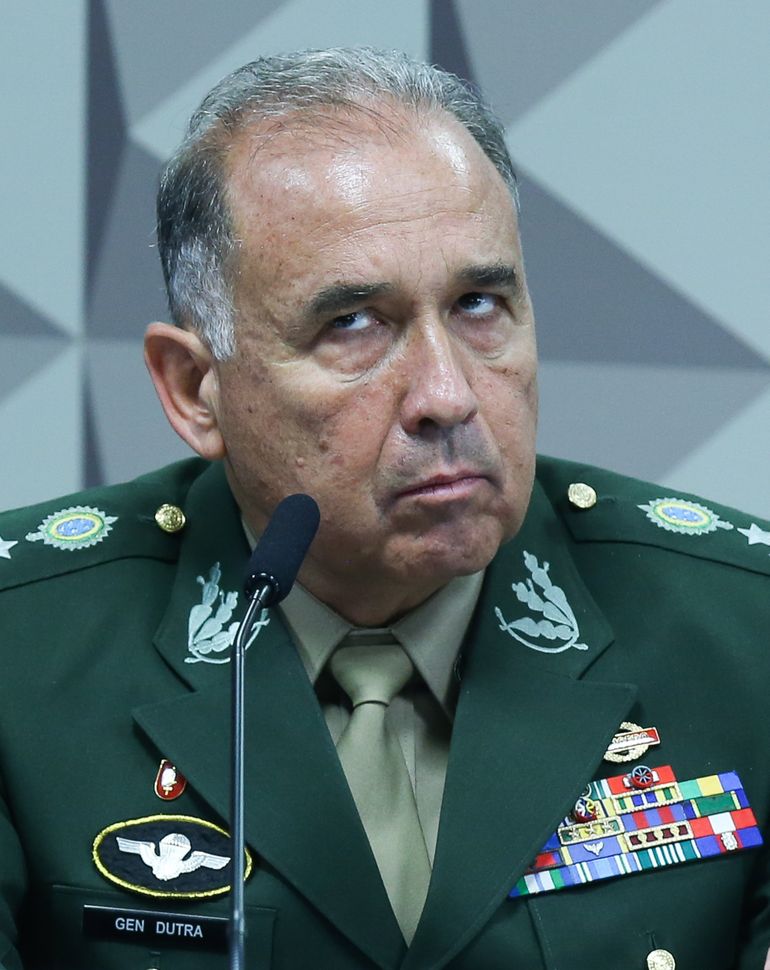 General Gustavo Dutra durante depoimento na CPMI do Golpe. | Agência Brasil