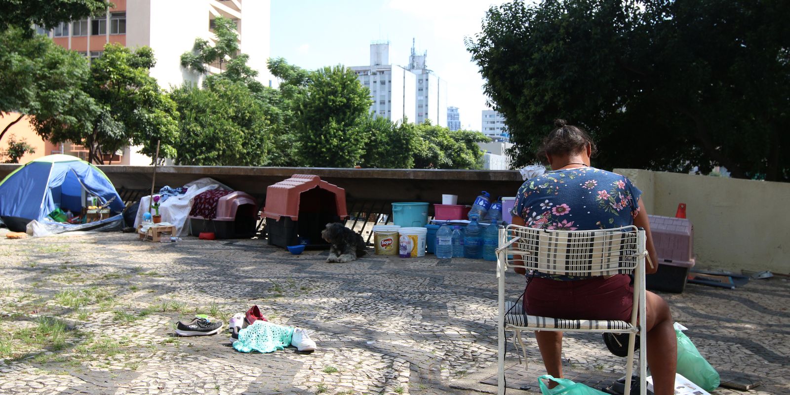 Barracas no centro de São Paulo | Agência Brasil