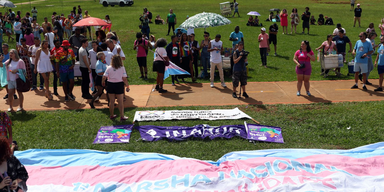 Marsha Nacional pela Visibilidade Trans, em Brasília | Agência Brasil