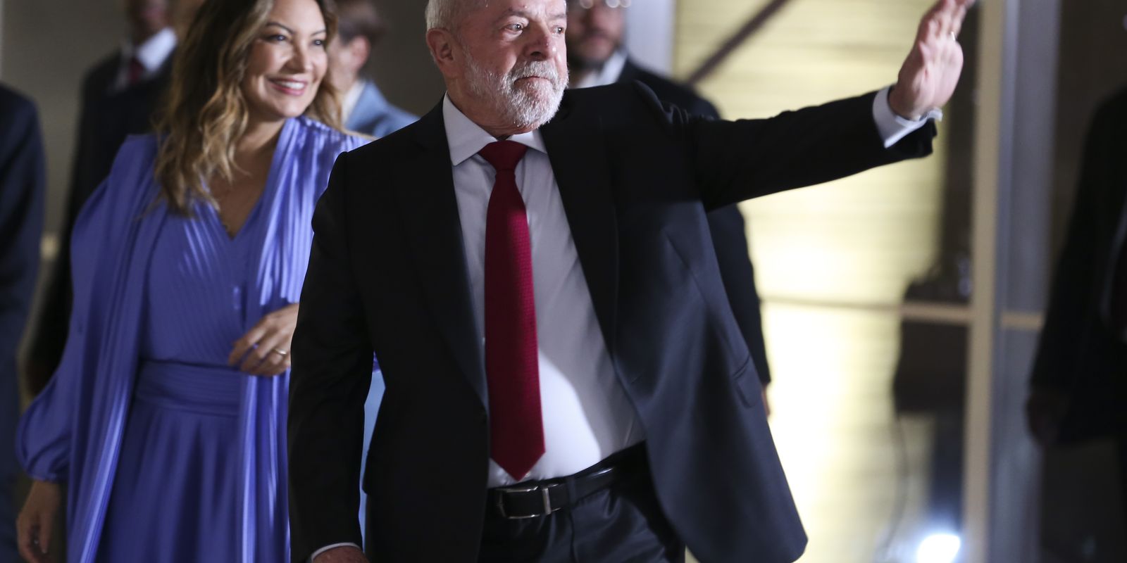 A Primeira-dama Rosângela Lula da Silva e o presidente da República do ...