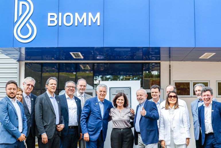 Visita à planta de produção de insulina da Biomm | Agência Brasil