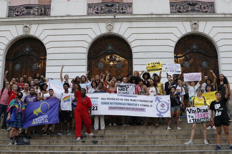 Ato pela Visibilidade Trans e Travesti 2023 | Agência Brasil