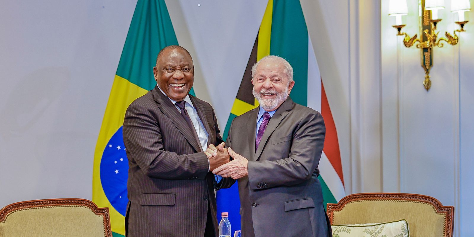 Presidente Lula com presidente da África do Sul | Agência Brasil