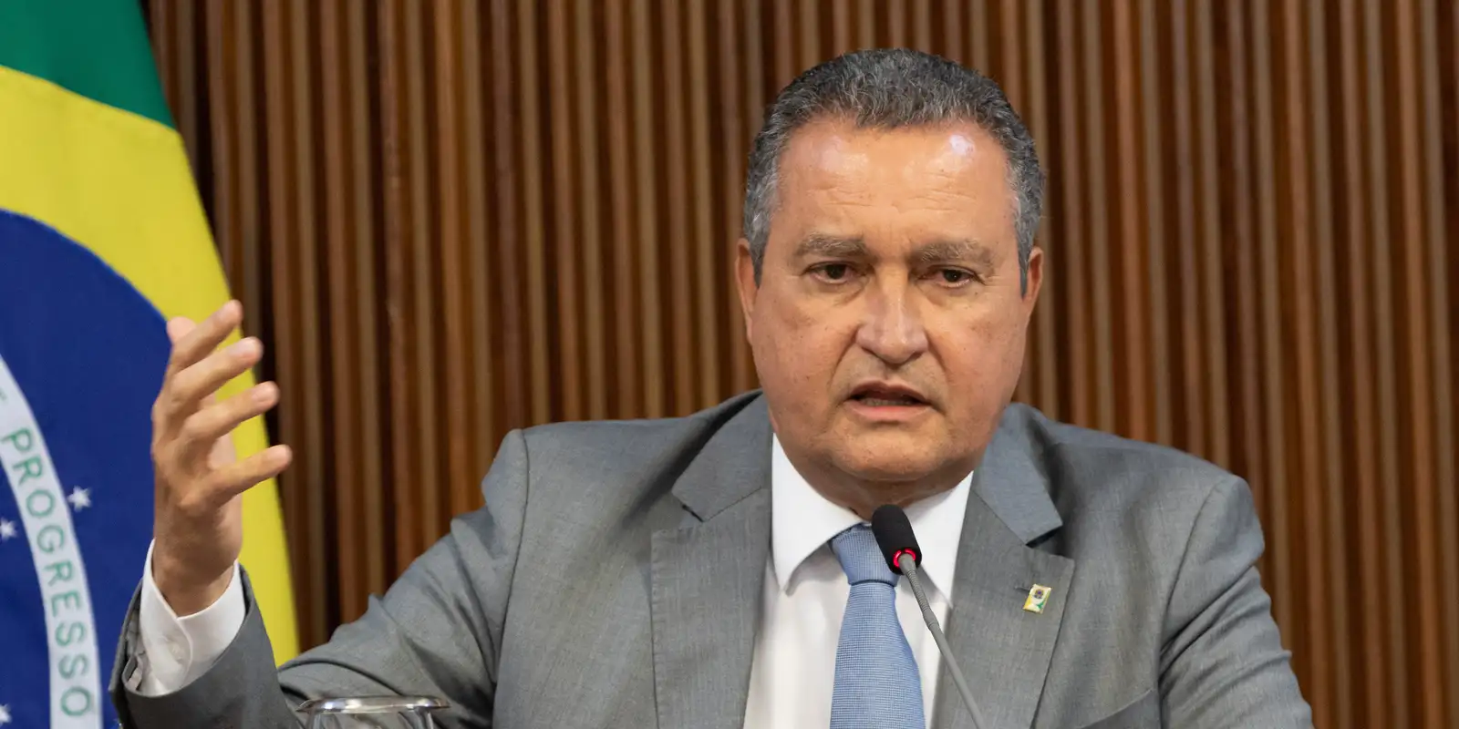 Min.Rui Costa durante balanço da reuniāo ministerial. | Agência Brasil