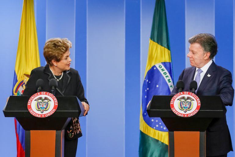 Dilma se encontra com o presidente da Colômbia | Agência Brasil