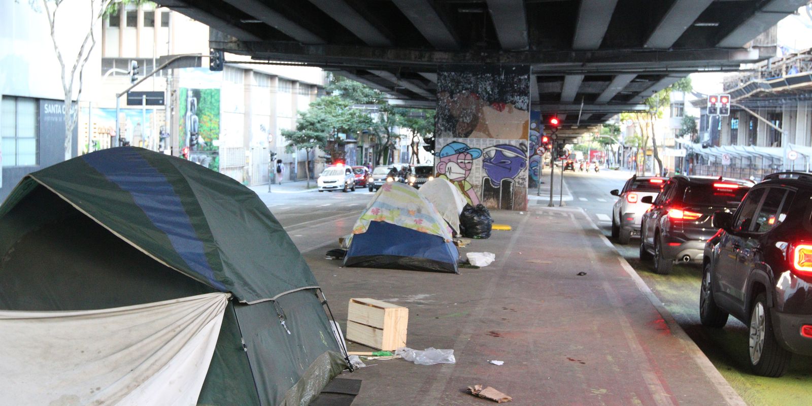Barracas no centro de São Paulo | Agência Brasil