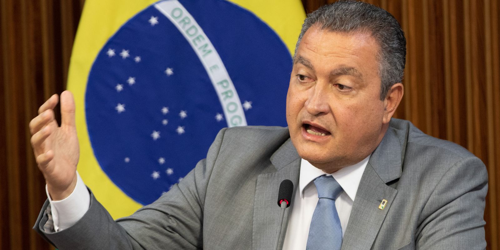 Min.Rui Costa durante balanço da reuniāo ministerial. | Agência Brasil