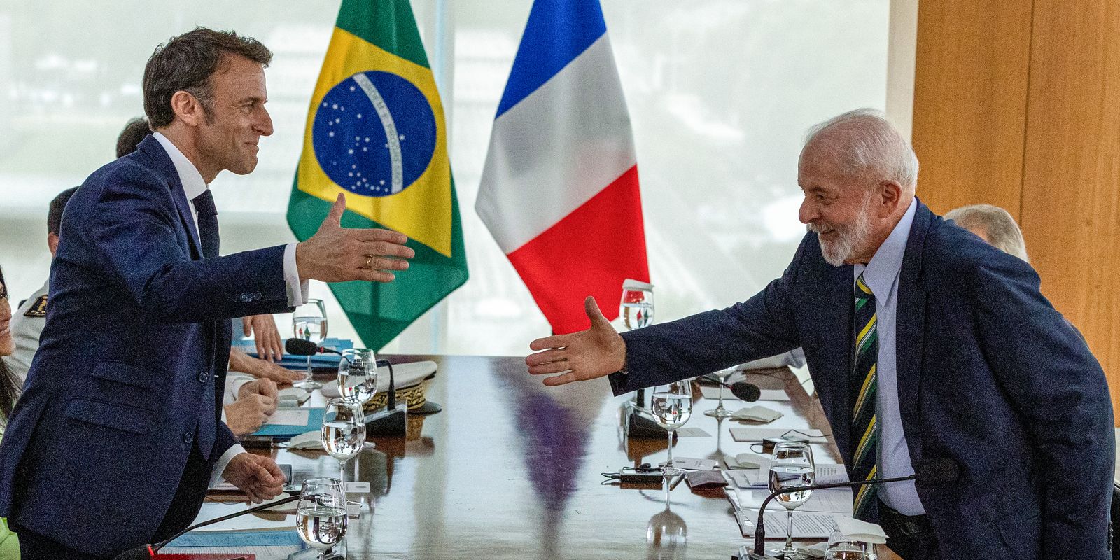 Lula recebe Macron | Agência Brasil