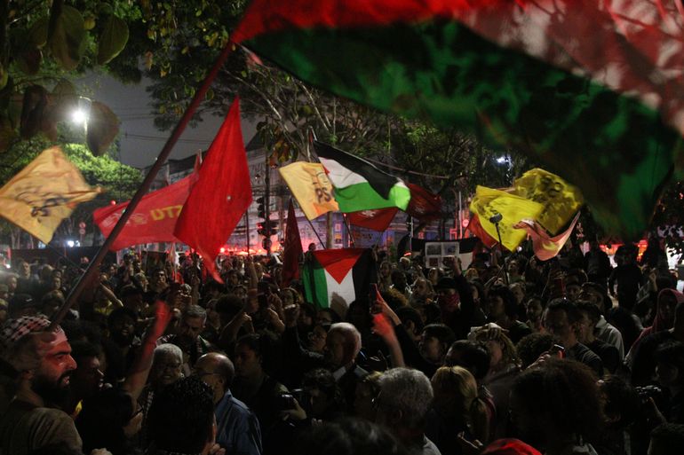 Ato Em Defesa Da Palestina Agência Brasil