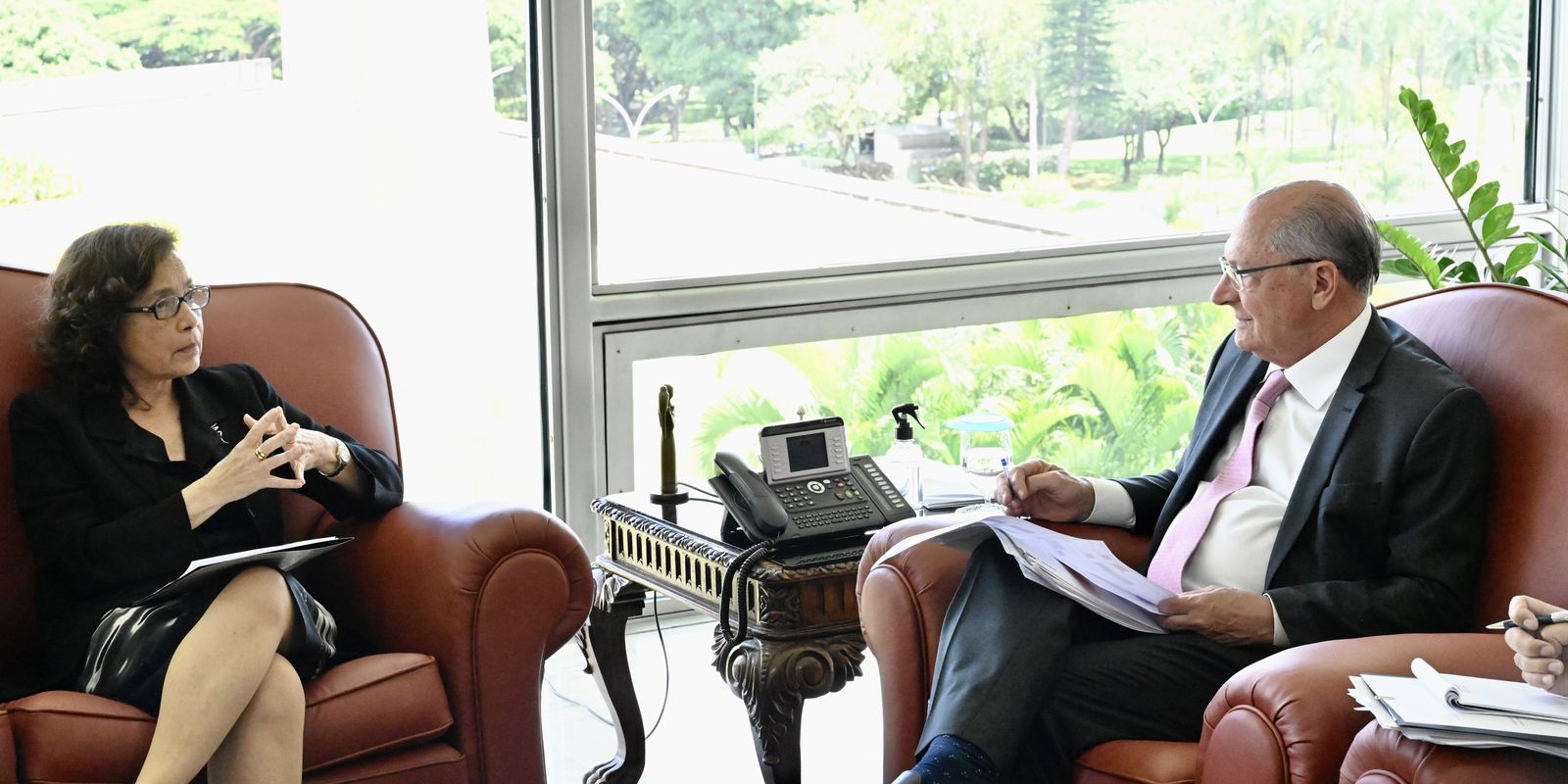 Alckmin durante reunião com Embaixadora Maria Laura da Rocha | Agência ...