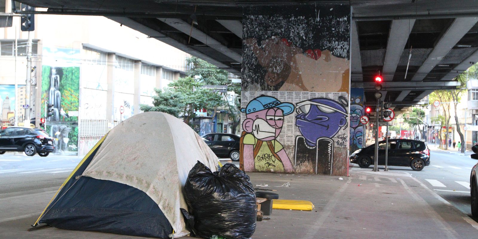 Barracas no centro de São Paulo | Agência Brasil