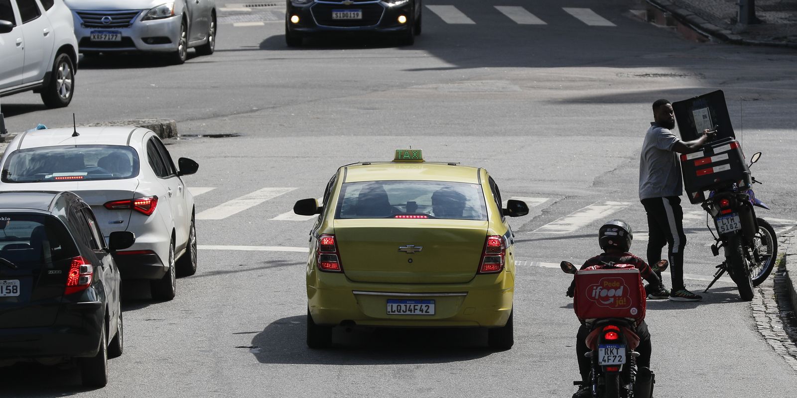 Entregadores de aplicativo | Agência Brasil