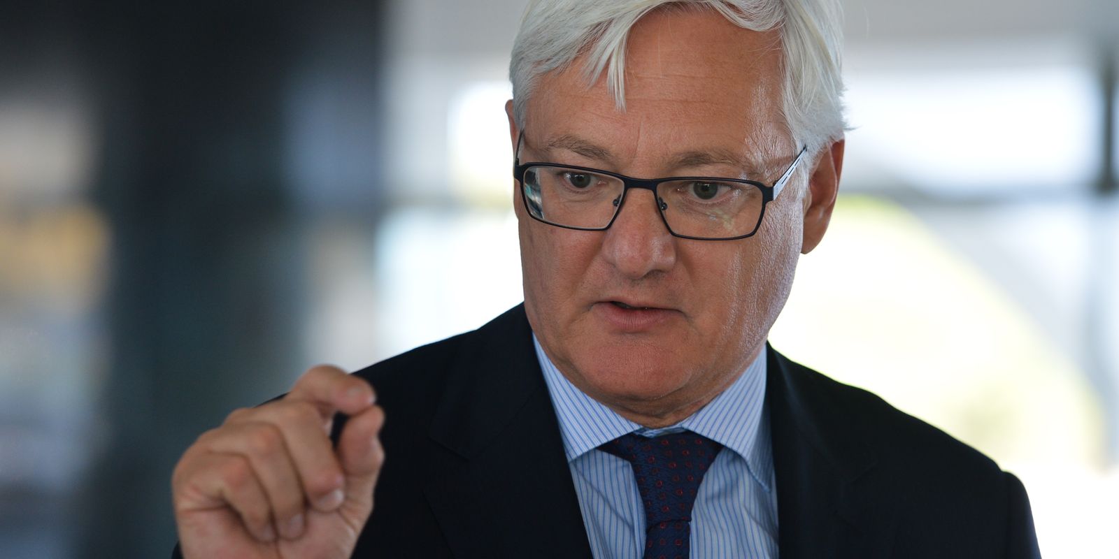 Peter Voser fala à imprensa no Palácio do Planalto | Agência Brasil