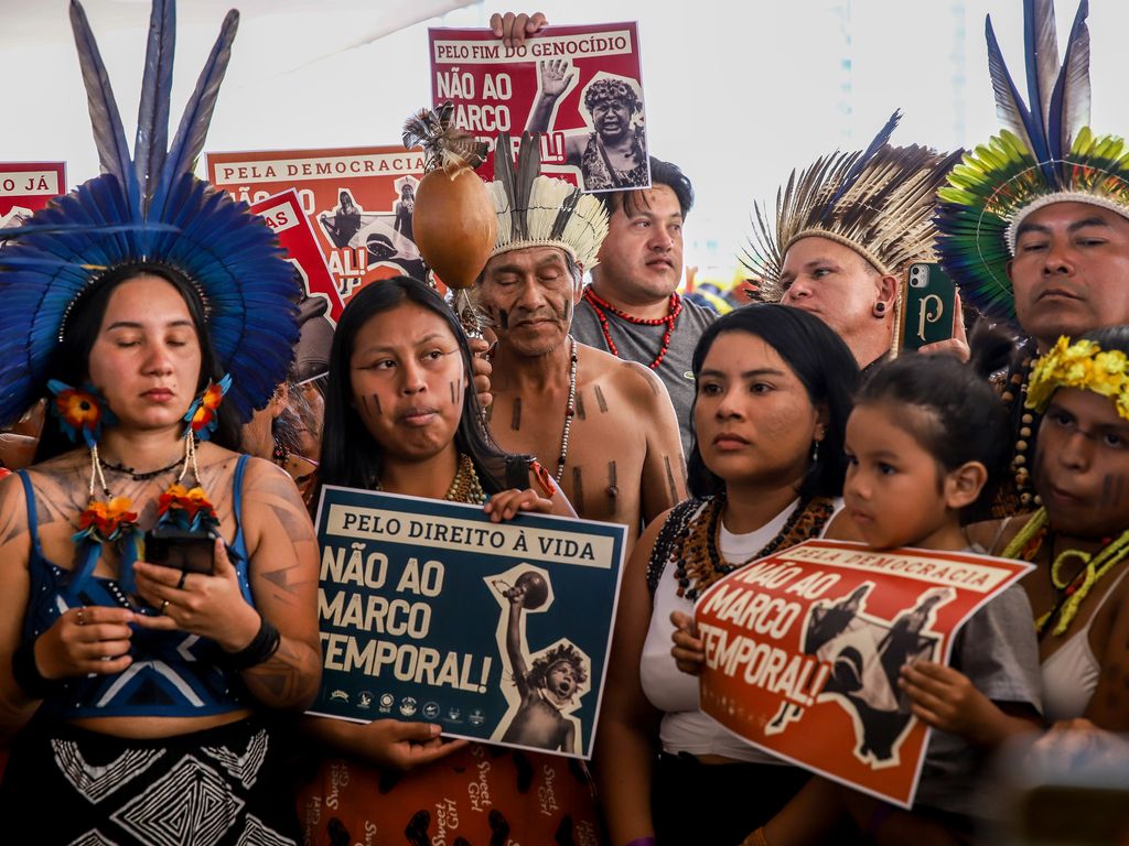 Povos Indígenas Marcham Em Brasília Contra Marco Temporal Agência Brasil