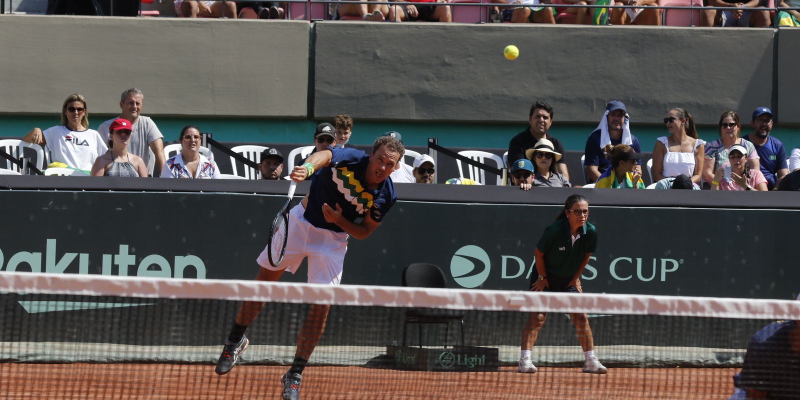 O tenista brasileiro Bruno Soares, dupla com Felipe Meligeni joga ...