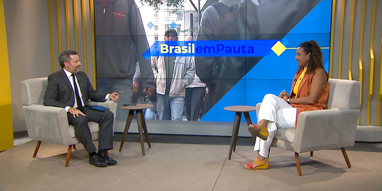 A miinistra da Igualdade Racial, Anielle Franco, è a entrevistda do ...