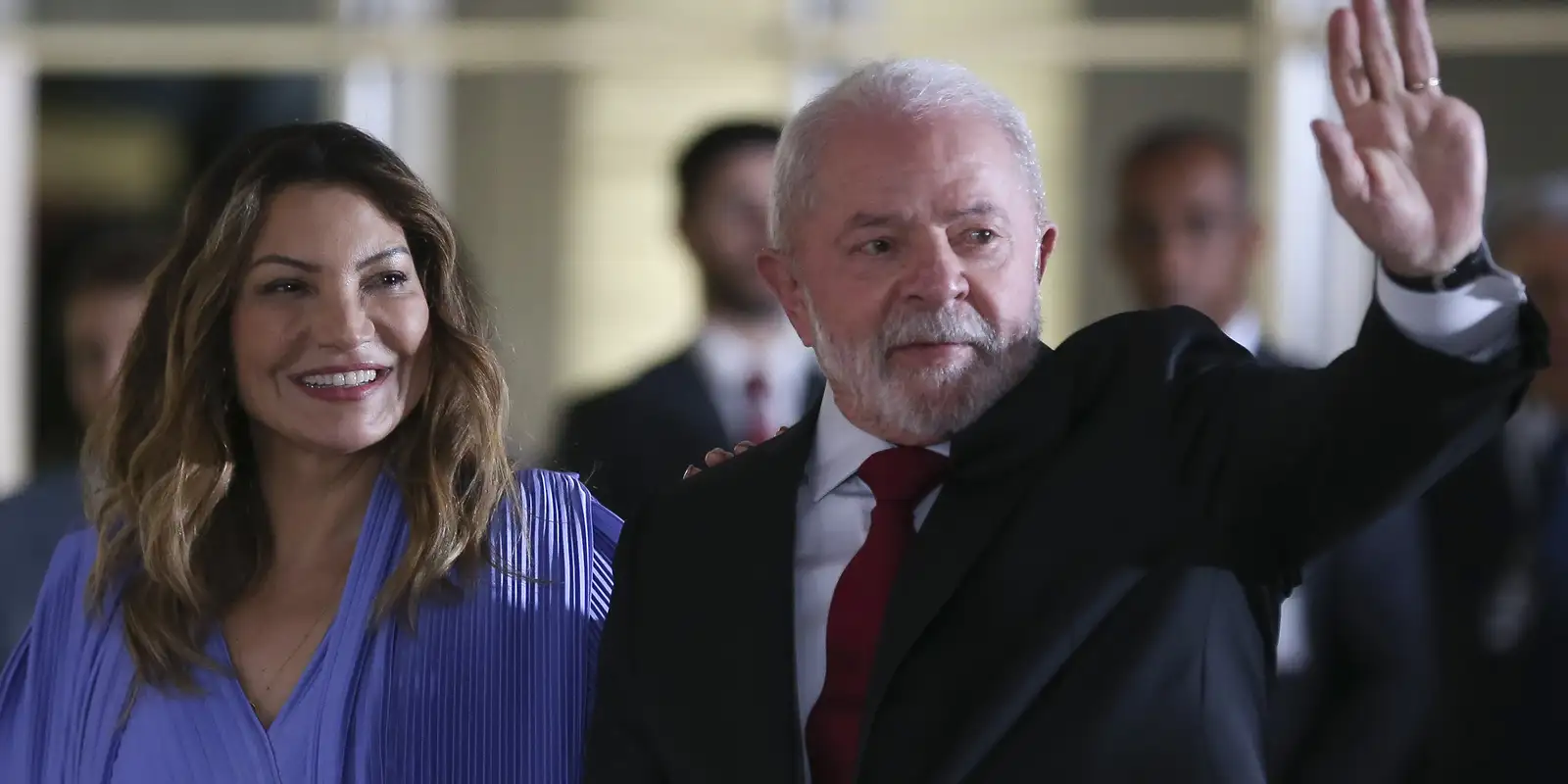 A Primeira-dama Rosângela Lula da Silva e o presidente da República do ...