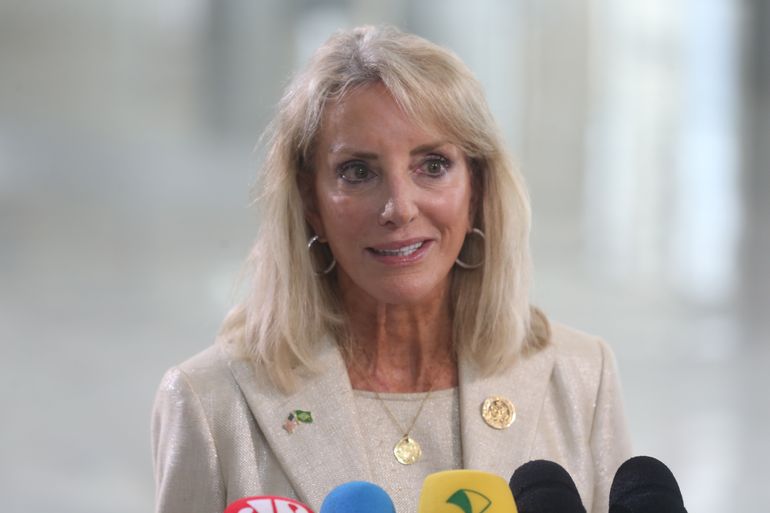 Entrevista coletiva da embaixadora dos Estados Unidos da América no ...