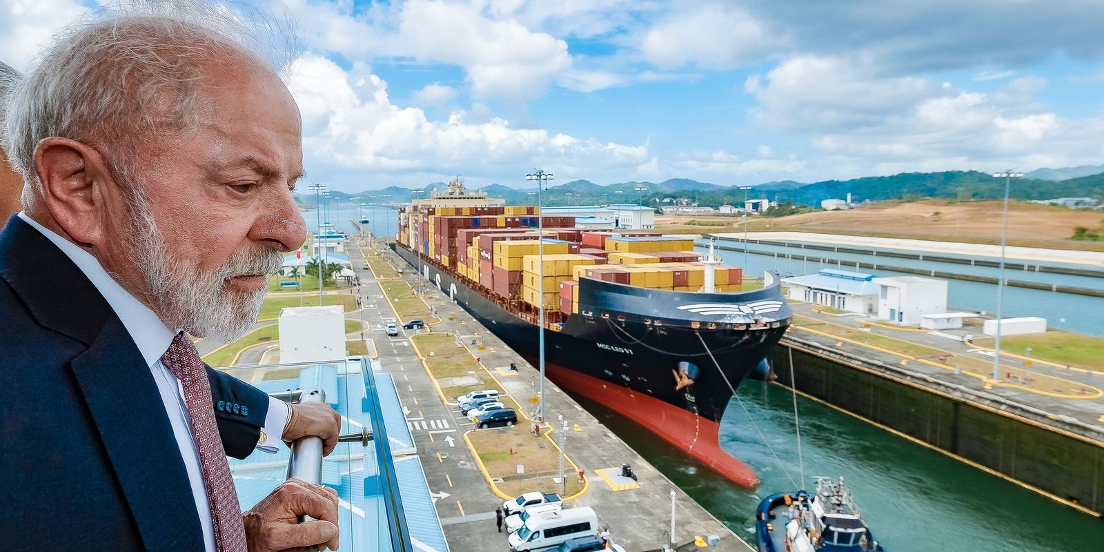 Visita dos Chefes de Estado e de Governo participantes à Eclusa de ...