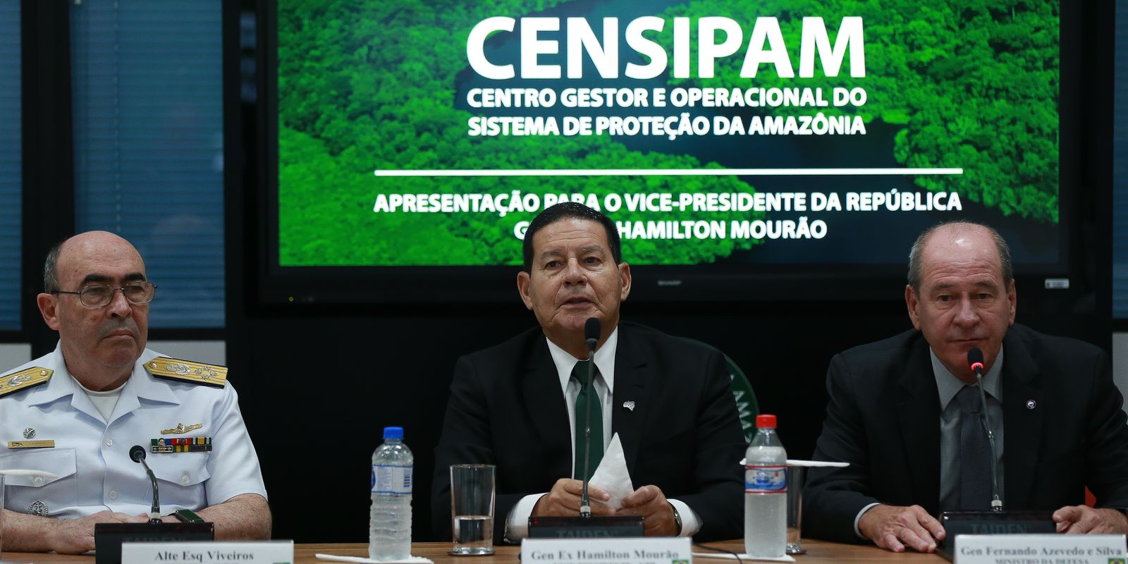 Hamilton Mourão participa de reunião no Censipam | Agência Brasil
