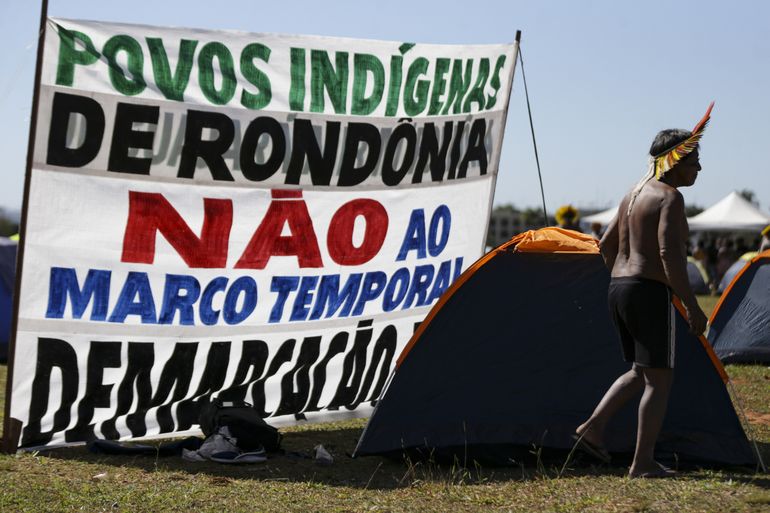 Povos Indígenas Montam Acampamento Contra O Marco Temporal Agência Brasil