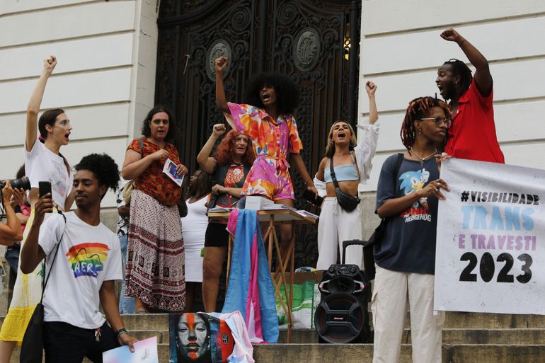 Ato pela Visibilidade Trans e Travesti 2023 | Agência Brasil